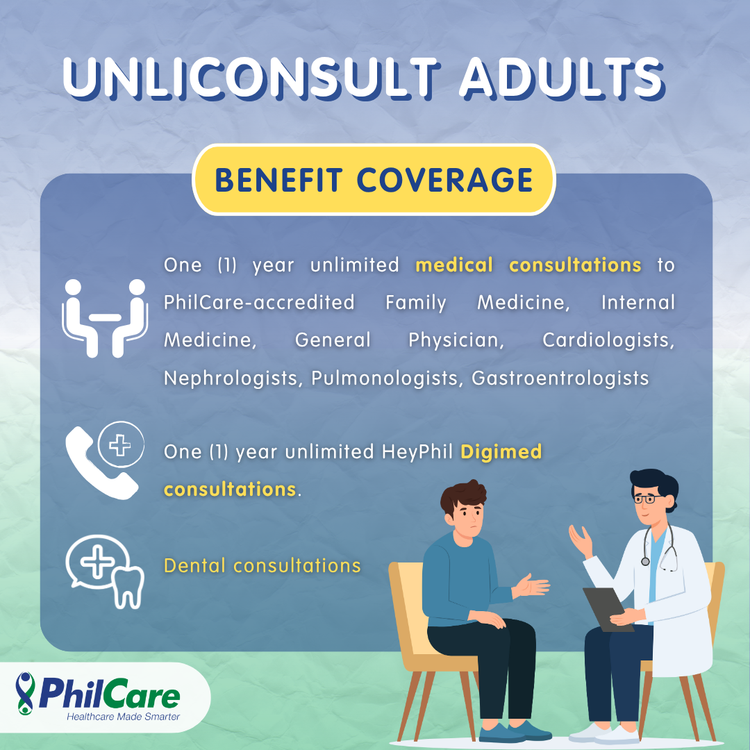 Unlimited Consultations for Adults – PhilCare – PHILCARE