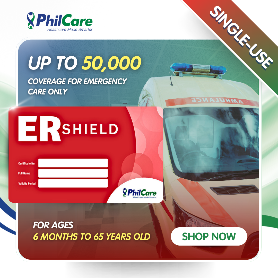 ER Shield – Emergency Care Coverage up to ₱50,000 – PHILCARE