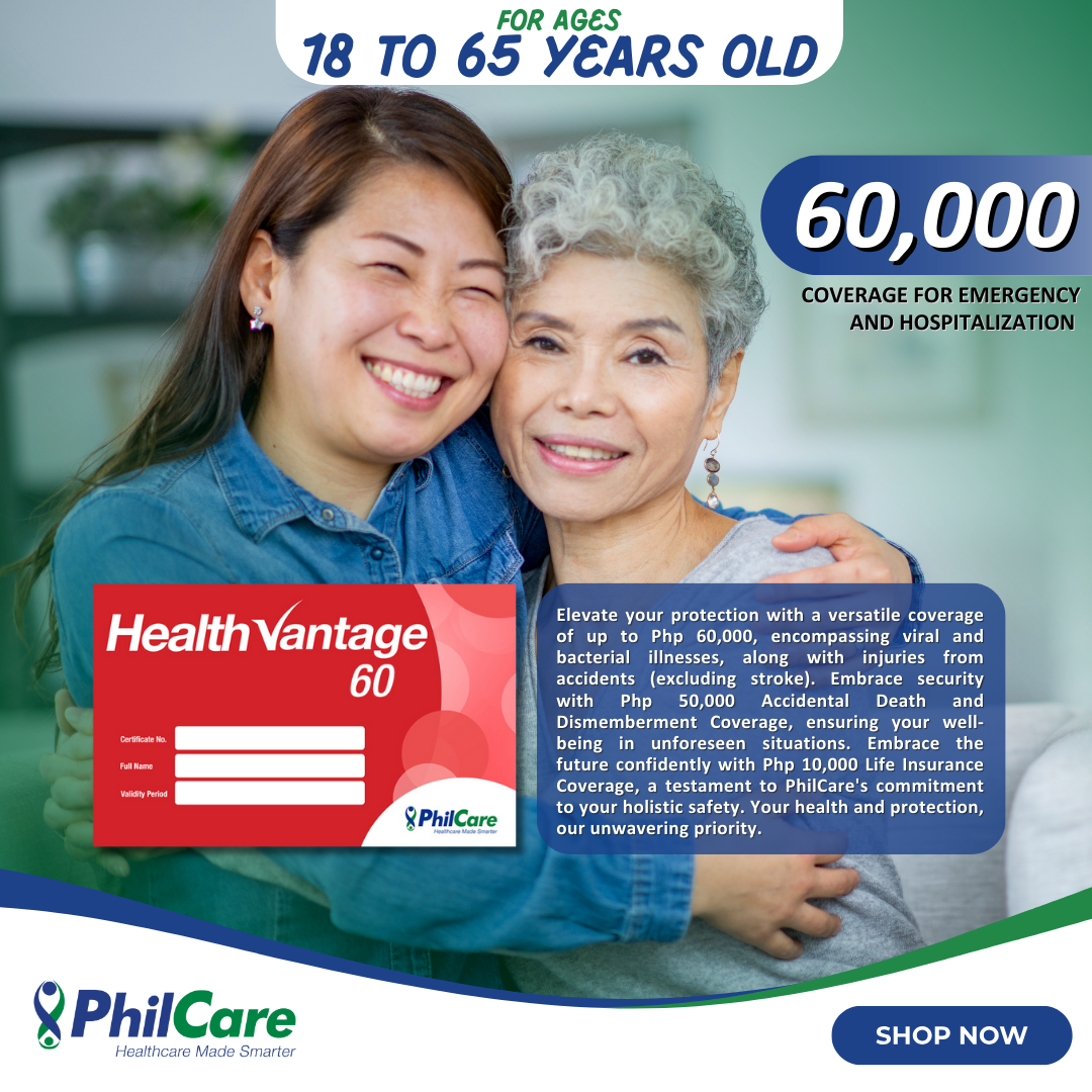 Health Vantage 60 – Multi-Use Hospital & Emergency Coverage – PHILCARE