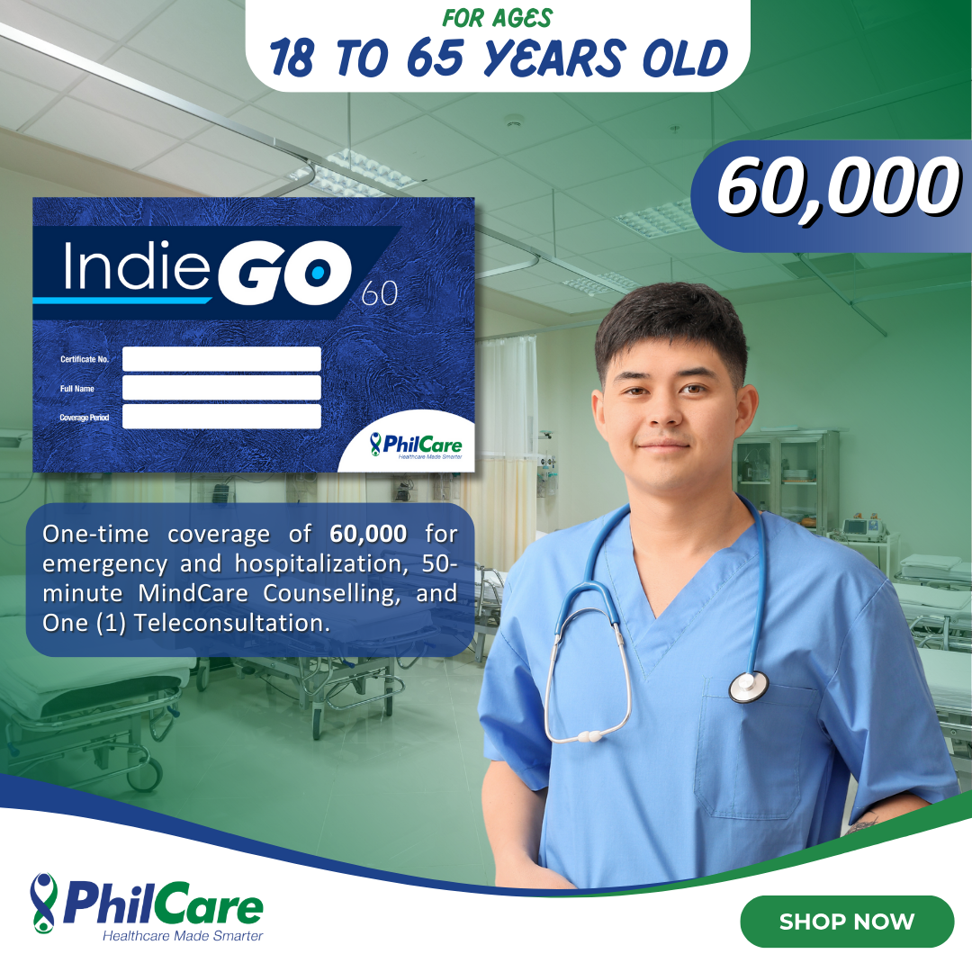 IndieGO 60 – Emergency, Hospital & Mental Health Plan with ₱60K ...